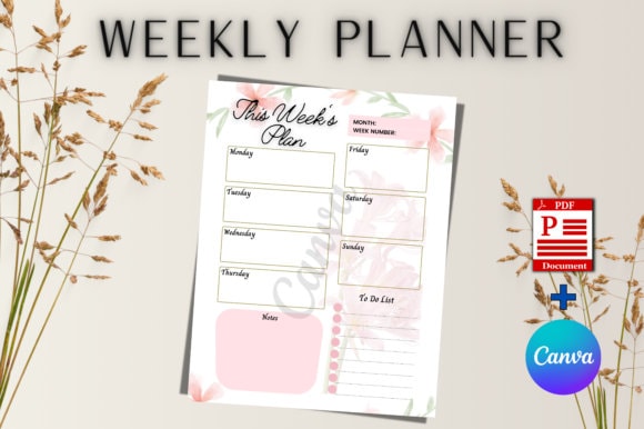 Weekly Planner Editable Templates – My Crystal